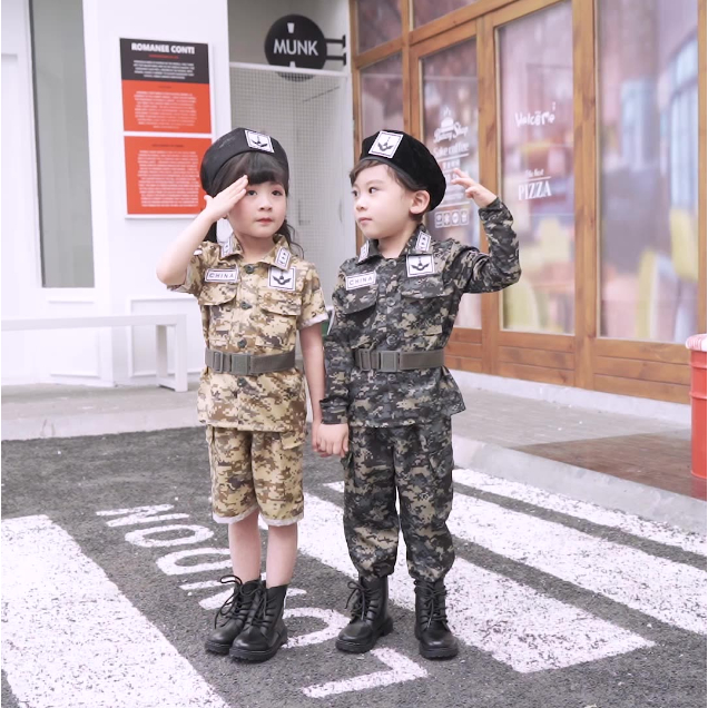 (Ready Stock) Army Soldier Military Uniform Tentera Camouflage Combat ...