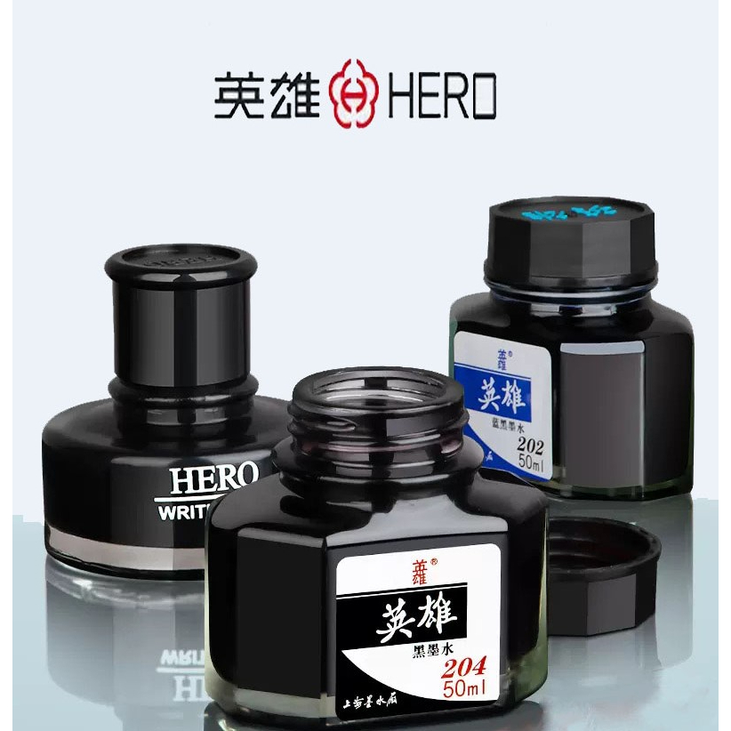 Hero Fountain pen Ink Bottle with code 440/202/7109 size 50ml / 40ml ...
