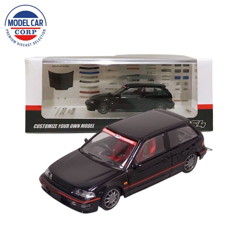 INNO64 Honda Civic EF EF9 SiR Black - Hong Kong Exclusive -IN64-EF9 ...