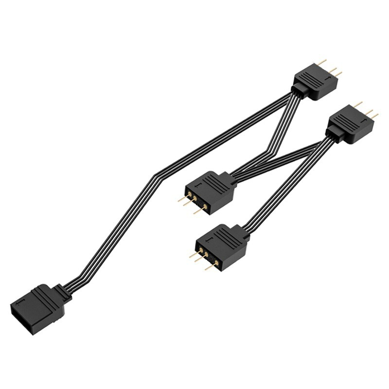 5V ARGB 3 Pin / 12V RGB 4 Pin / Motherboard ARGB Splitter Extension ...
