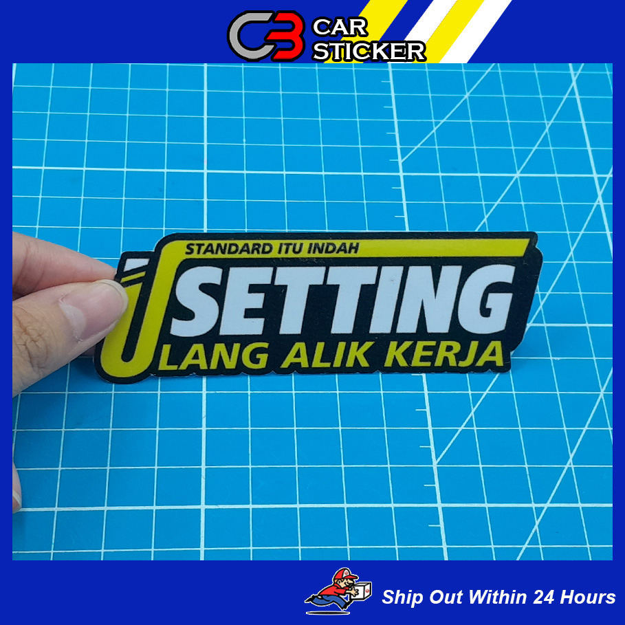 SETTING ULANG ALIK KERJA STICKER / M078 | Shopee Malaysia