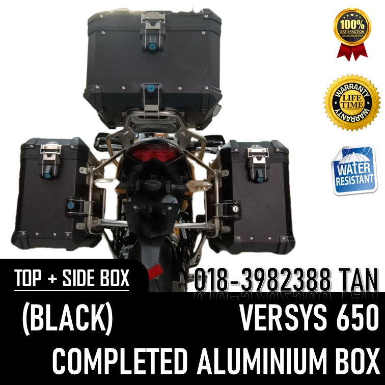 VERSYS 650 ALUMINIUM TOP BOX SIDE BOX 2011 2012 2013 2014 | Shopee Malaysia