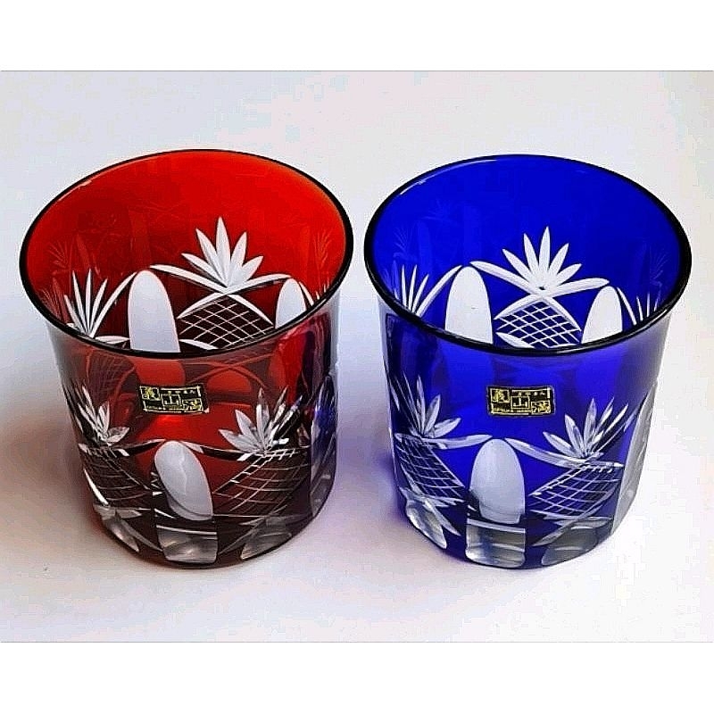 2 Pieces Otsuka Vintage Hand Cut Crystal Tumbler | Shopee Malaysia