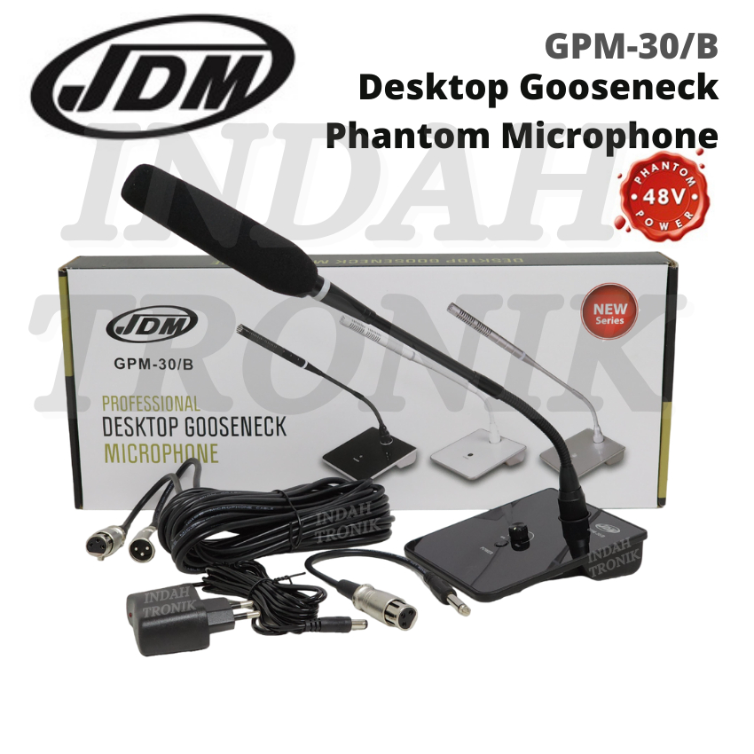 JDM GPM-30B Desktop Gooseneck Table Goose Neck Microphone Conference ...