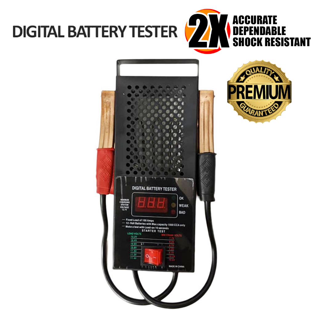 6 AND 12 VOLTAGE BATTERY LOAD TESTER FOR ANALYZE CAR, LORRY, MOTORCYCLE ...