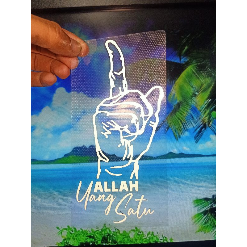 ALLAH yang satu islamic cutting sticker high quality | Shopee Malaysia