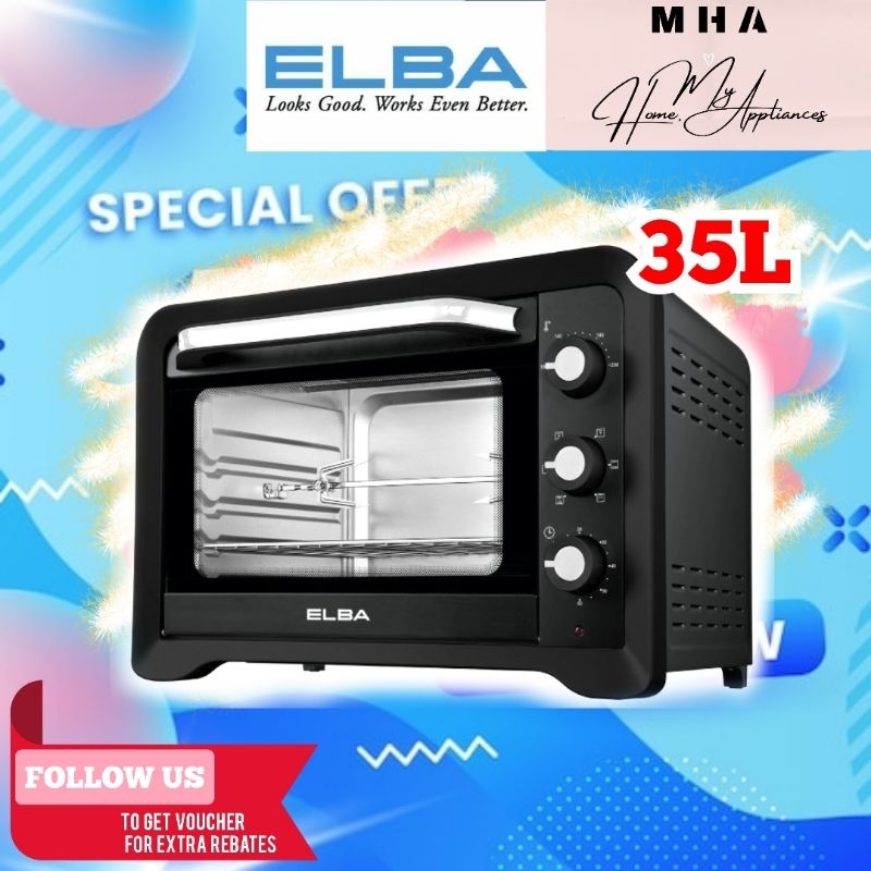 ELBA ELECTRIC OVEN 35L EEO-G3519(BK) | Shopee Malaysia