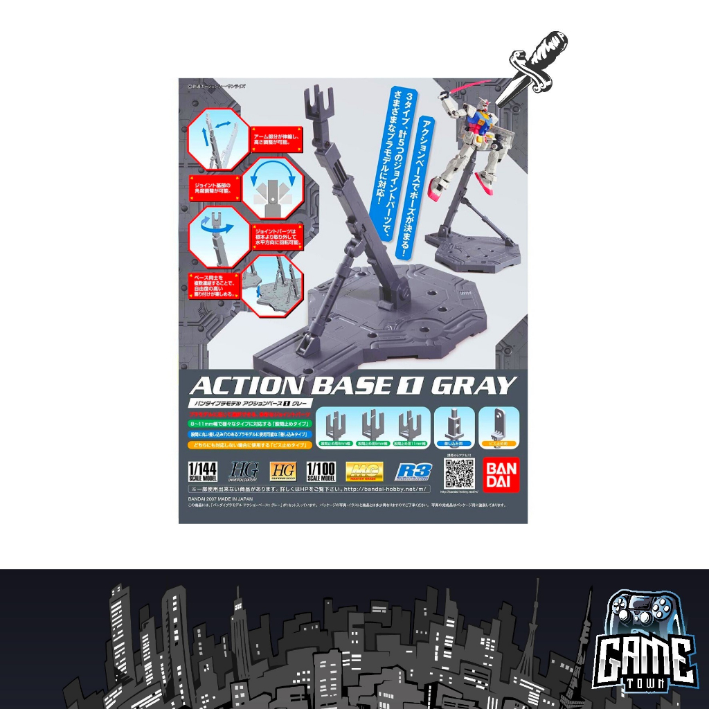 Bandai Action Base 1 (Gray) | Shopee Malaysia