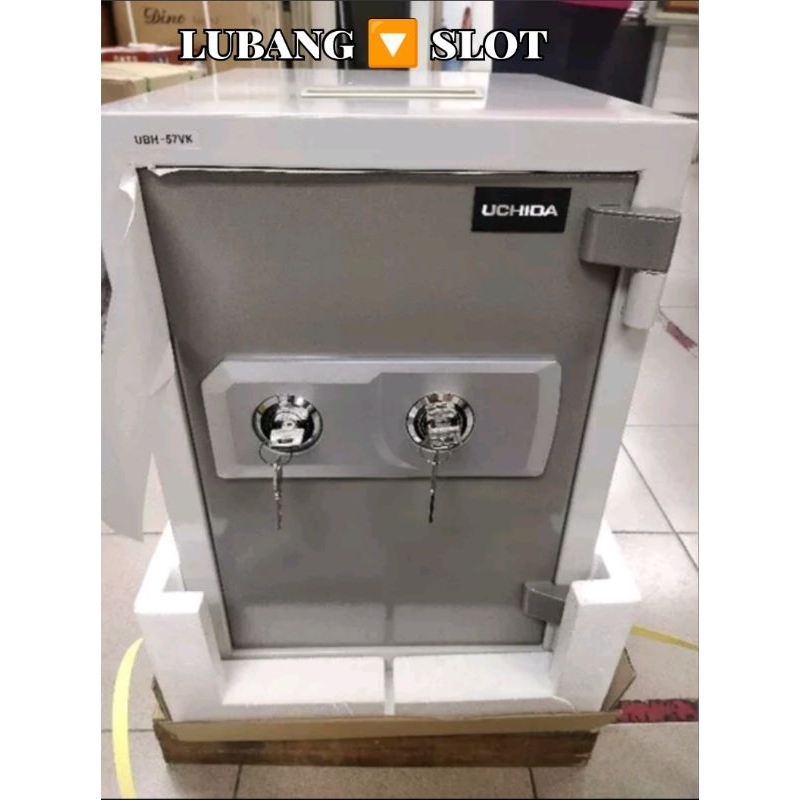 Peti besi Uchida Envelop slot on the top / Safe Box Fireproof 57kg ...