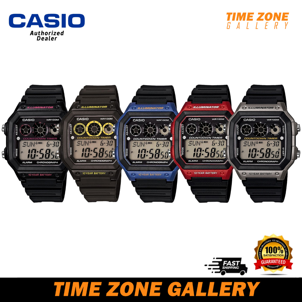 Casio Youth Digital Series Unisex Watch AE-1300WH-1A/AE-1300WH-1A2/AE ...