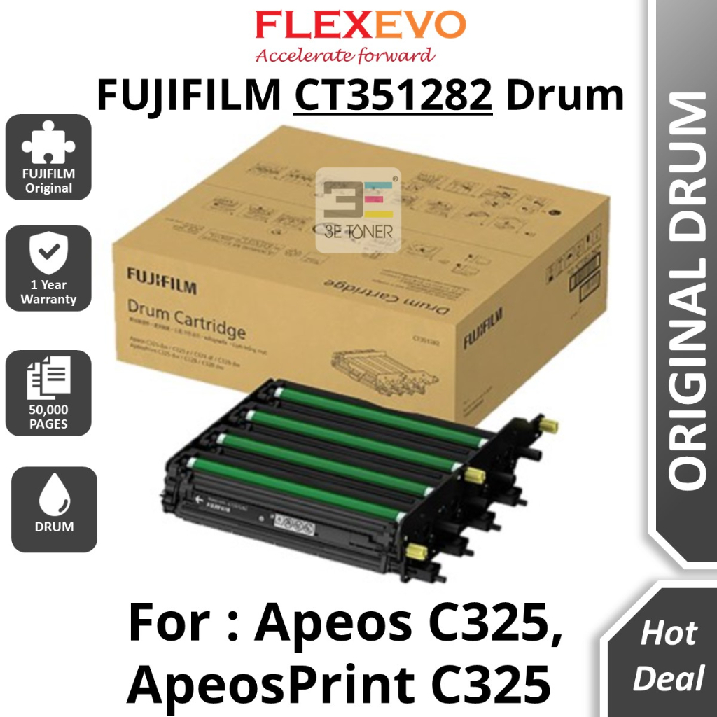 FUJIFILM CT351282 Drum Cartridge (KCMY) For Model Apeos C325 C325Z ...