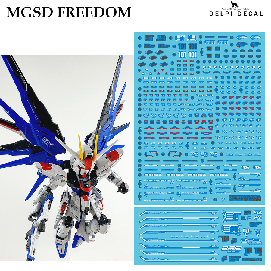[DELPI DECAL] 342 MGSD ZGMF X10A FREEDOM GUNDAM WATER SLIDE DECAL | Shopee Malaysia