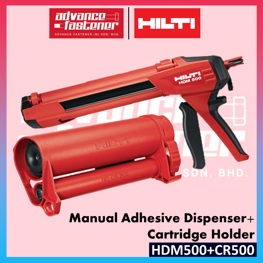 HILTI HDM 500 / CR 500 / CB 500 Manual Adhesive Dispenser / Cartridge ...
