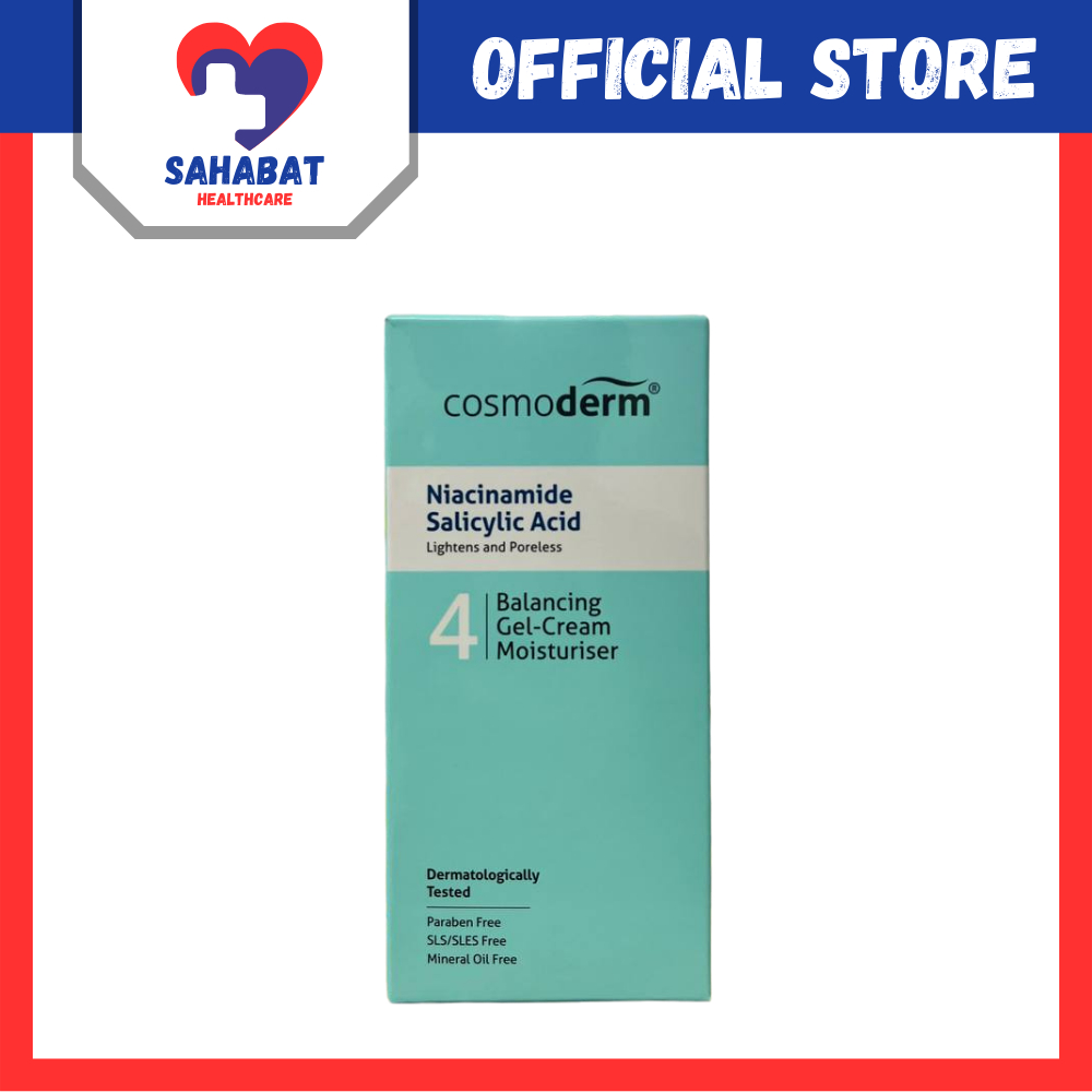 COSMODERM NIACINAMIDE SALICYLIC ACID BALANCING GEL-CREAM MOISTURIZER ...