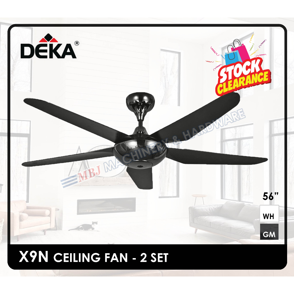 DEKA X9N CEILING FAN 2 UNIT (WHITE ONLY) | Shopee Malaysia