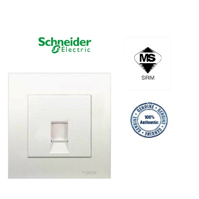 SCHNEIDER VIVACE 1 GANG CAT5E / CAT6 DATA OUTLET WITH SHUTTER | Shopee ...