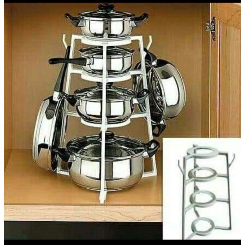 5 layer pan rack/steel wok rack/rak periuk kuali vision/uakeen/Dessini ...