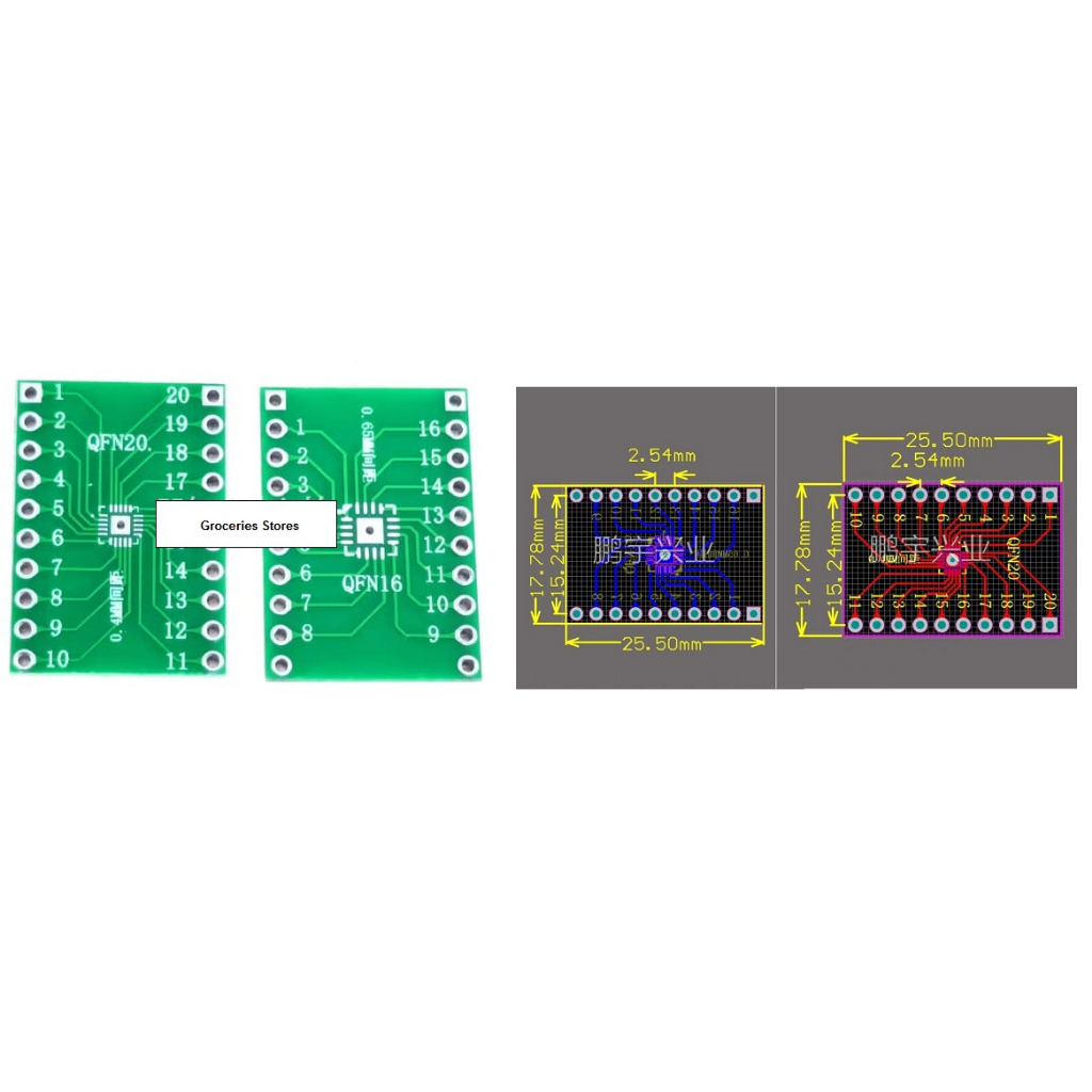 QFP TQFP LQFP FQFP SOP SSOP QFN LFCSP 16 20 32 40 44 56 64 80 100 to DIP 2.54mm Through Hole ...
