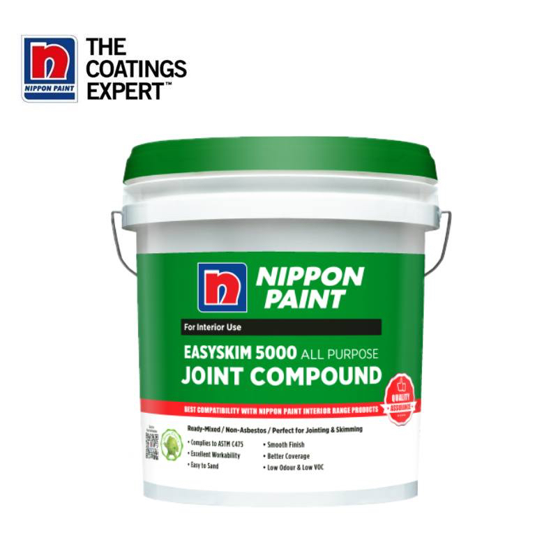 NIPPON EASYSKIM 5000 5KG All Purpose Joint Compound Wall Cement Plaster ...