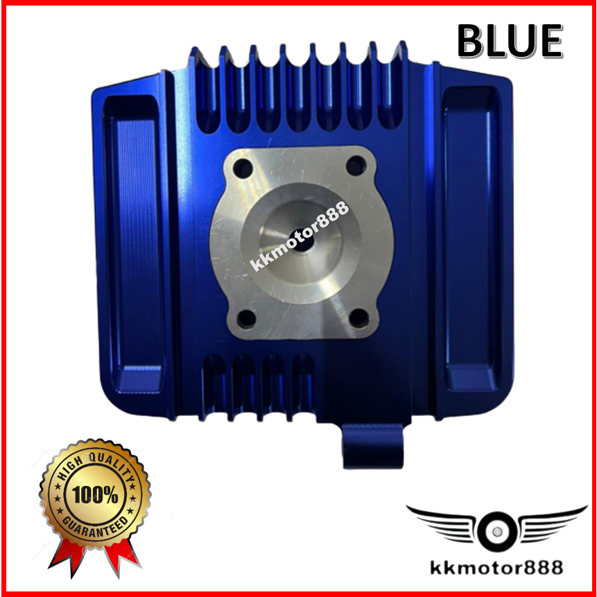 [GOOD QUALITY !!!] YAMAHA RXZ RXZ135 HEAD CNC 57MM KAWAL BILLET BLUE ...