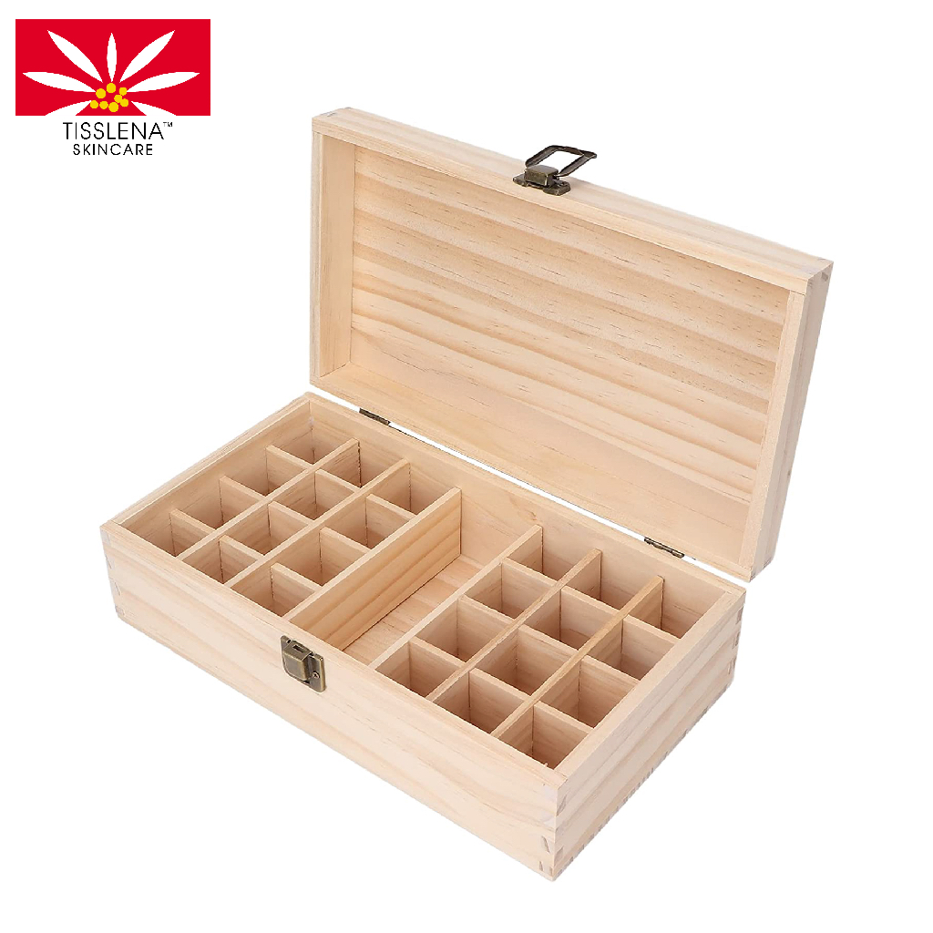 Essential Case Wooden Box (25 Slots) | Shopee Malaysia