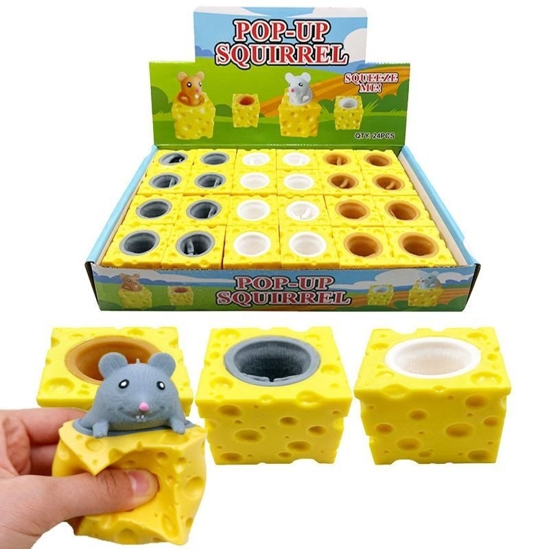 Pop-Up Squirrel Toys Mouse /Decompression Toys Dinosaur Eggs Doll ...