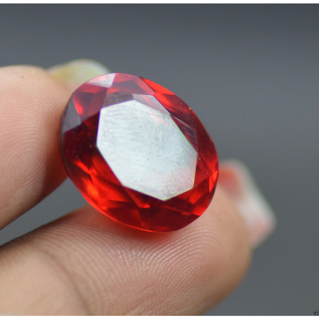 Natural Brazil Red Topaz 13.95 Cts. Oval Cut Eye Clean Grade AAA+ Loose ...