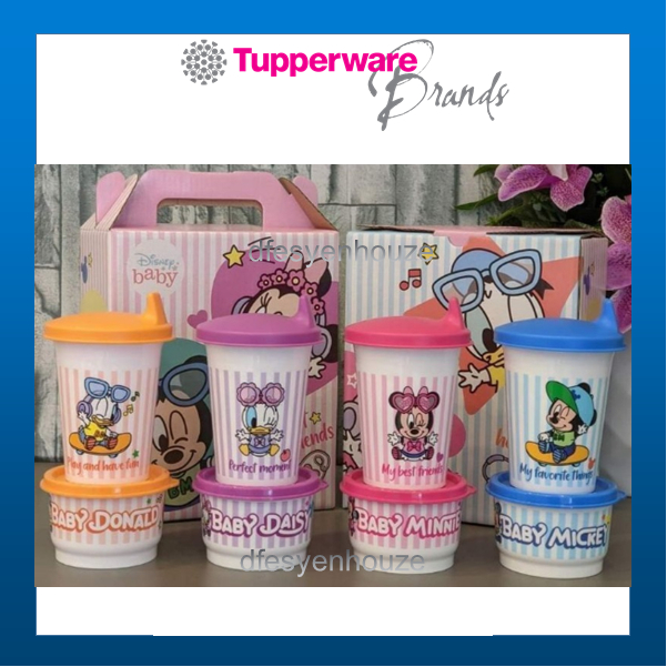 Tupperware Disney Baby Sippy Cup Snack Cup Set | Shopee Malaysia