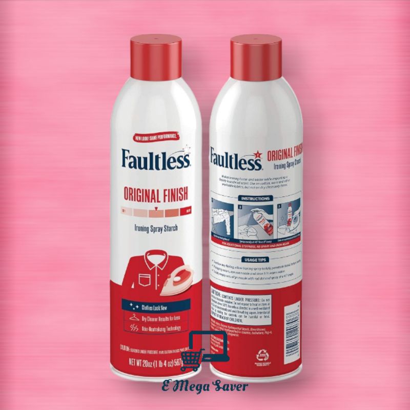 🇺🇲Faultless Heavy Hold Ironing Enhancer Spray Starch 567g (20oz ...