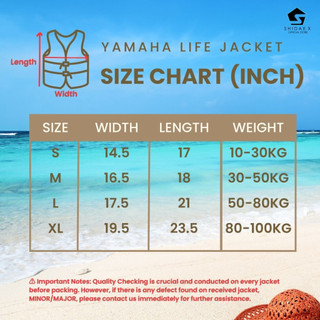 🔥 Yamaha Life Vest Jacket 🔥 High End Quality Kids Adults Marine Safety ...