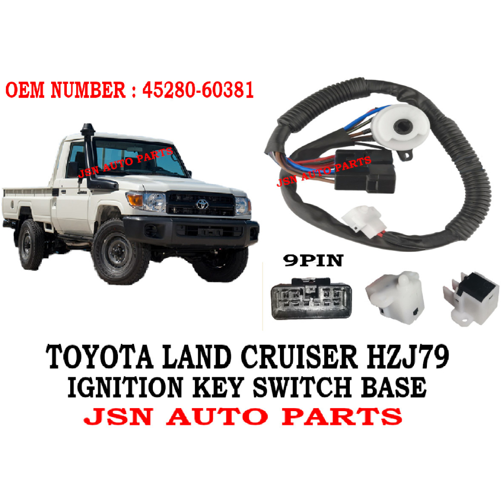 J03S02 IGNITION SWITCH BASE STARTER KEY SWITCH BASE TOYOTA LAND CRUISER ...