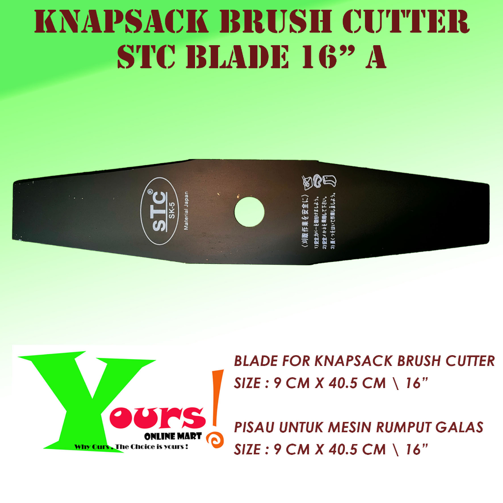 STC KNAPSACK BRUSH CUTTER BLADE \ PISAU MESIN RUMPUT SANDANG STC ...