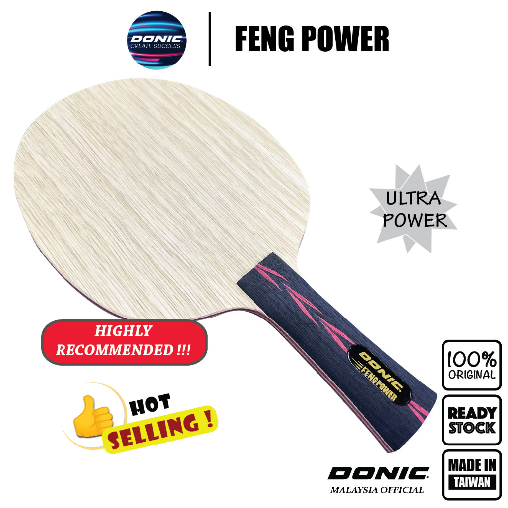 Donic Feng Power Explosive Power Controlled Table Tennis Blade | Shopee ...
