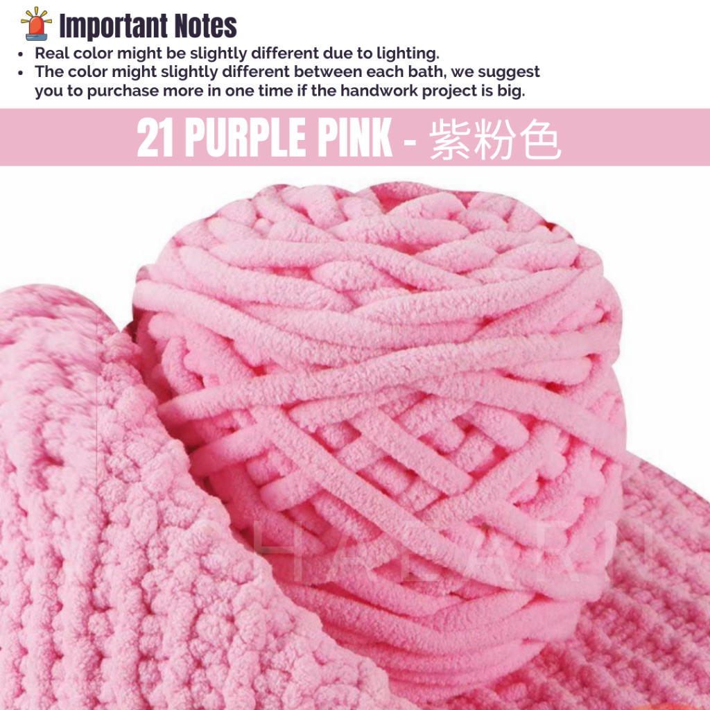 Ready Stock Microfiber Polyester Soft Yarn/ Super Thick Chunky Yarn 90 ...