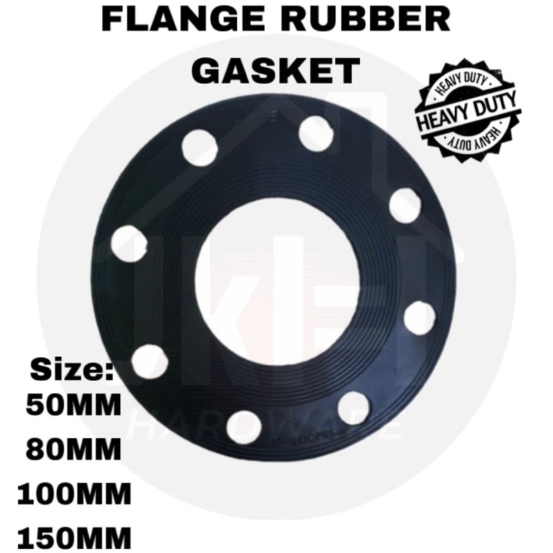 (HEAVY DUTY) FLANGE RUBBER GASKET 50MM 80MM 100MM 150MM FLANGE GASKET ...
