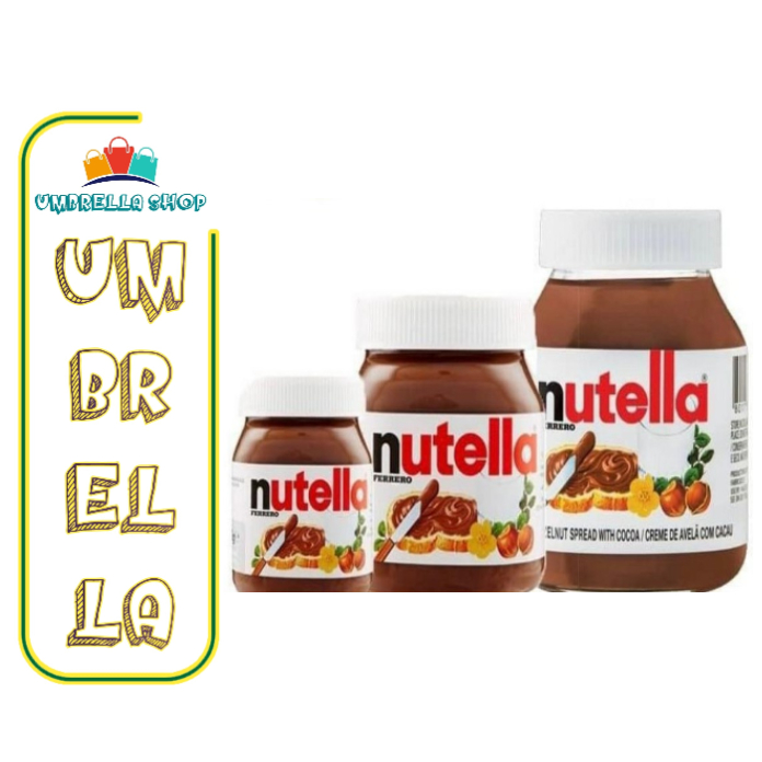 Nutella Jam Hazelnut Cocoa Spread Bread glass jar (Jem Nutella Roti ...