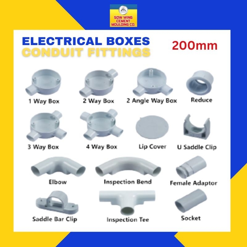 ELECTRICAL BOXES CONDUIT FITTINGS/ PERKAKKAS WIRING | Shopee Malaysia