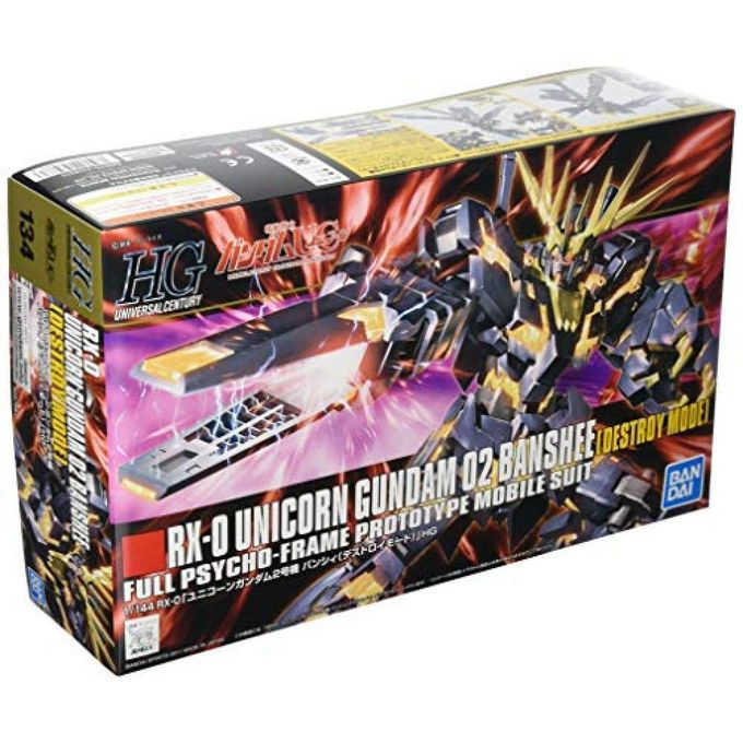 BANDAI HG 1/144 RX-0 UNICORN GUNDAM 02 BANSHEE (DESTROY MODE) | Shopee ...
