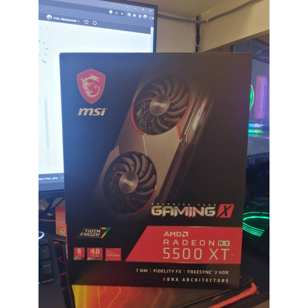 MSI AMD RADEON RX 5500XT (USED) | Shopee Malaysia