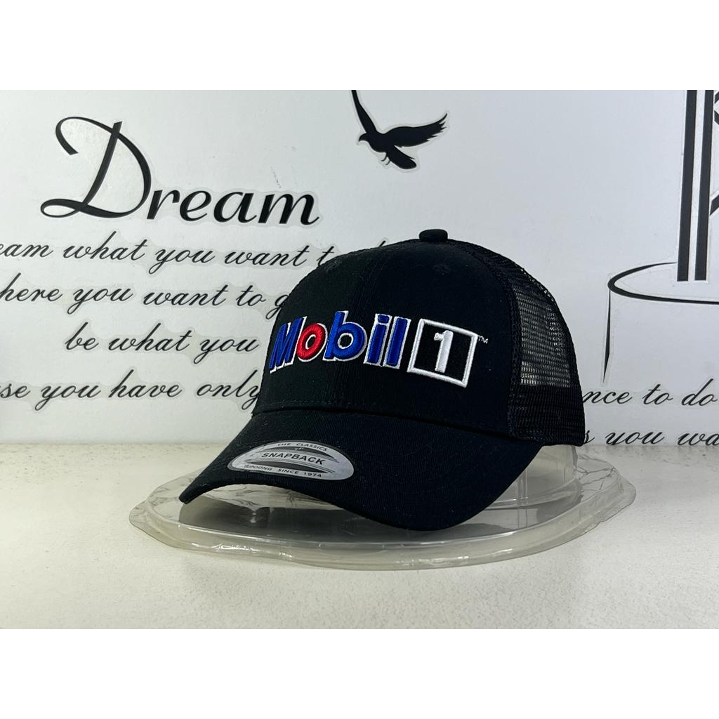 MOBIL 1 (CUSTOM PREMIUM CURVE TRUCKER - Cap Premium Quality Embroidery ...
