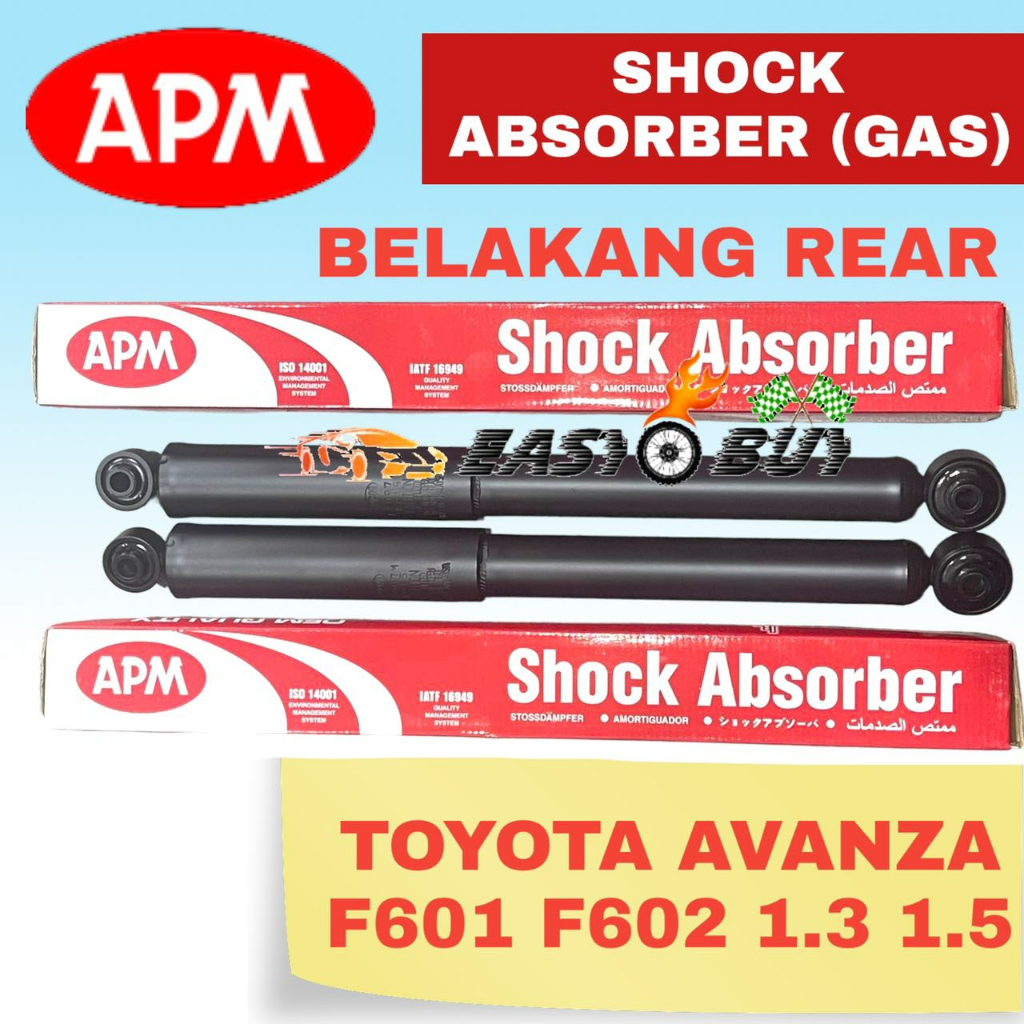 APM SHOCK ABSORBER (E2097M) - TOYOTA RUSH AVANZA F601 1.3 F602 1.5 REAR ...