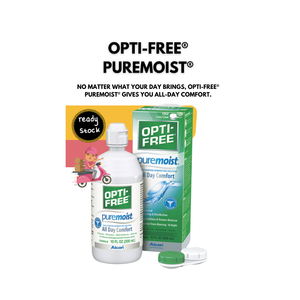 OPTI-FREE® Puremoist® MULTI-PURPOSE CONTACT LENS SOLUTION 300ml ...