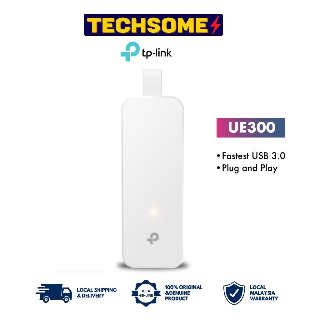 TP-Link UE300 USB 3.0 to Gigabit / UE300C USB Type-C to RJ45 Gigabit Ethernet Network Adapter ...