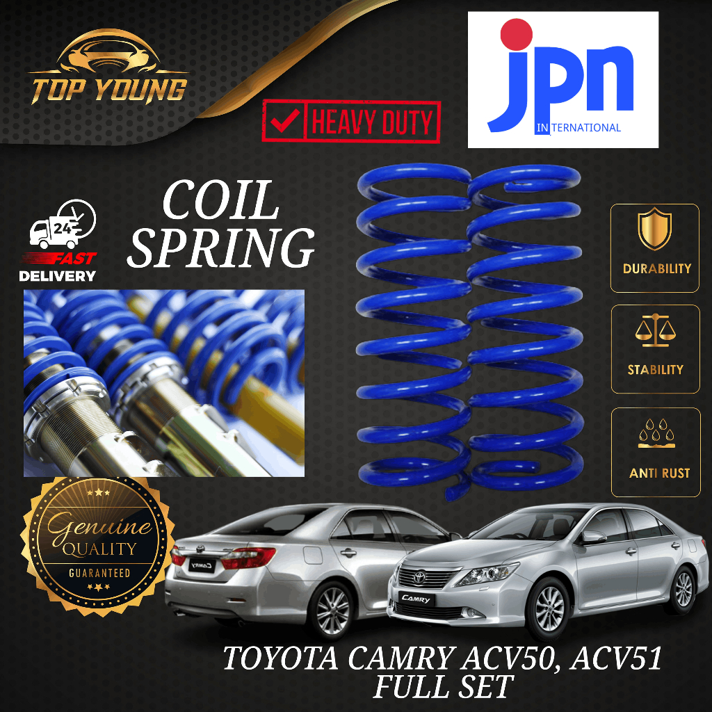 TOYOTA CAMRY ACV50 / ACV51 FULL SET FRONT & REAR ORIGINAL JPN COIL ...