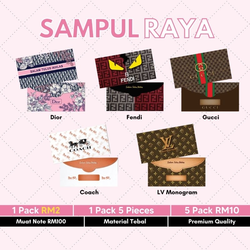 (BRANDED) Sampul Duit Raya 2023 sampul raya cantik exclusive money ...