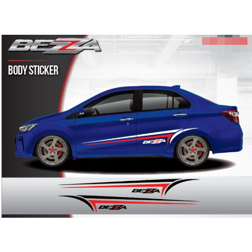 Perodua bezza Car Body Stickers Set | Shopee Malaysia