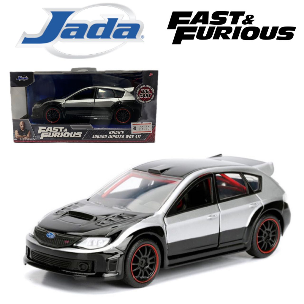 Jada Toys Metal Die cast Car Vehicle Fast & Furious Brian's Subaru Impreza WRX STI Ready Stock ...