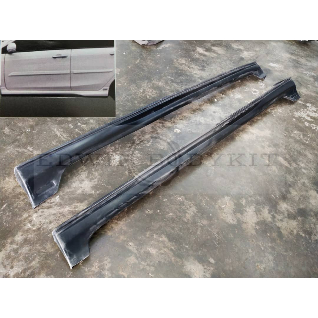 Bezza 2014 Gear up Side Skirt Pu bodykit Perodua Tepi Skirt lip GU ...
