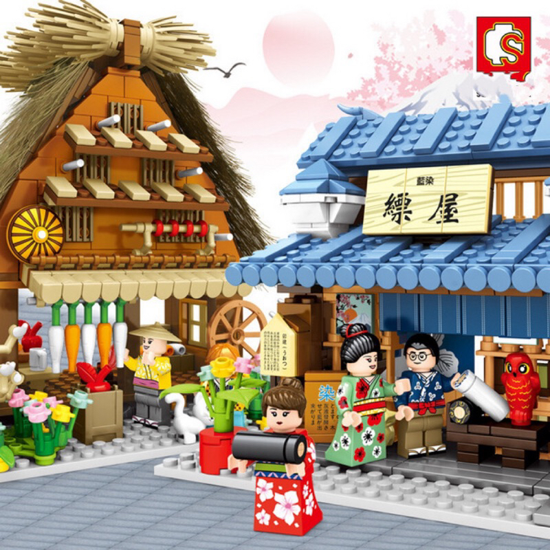 Sembo Block Building Blocks Mini Street Series 601085 (421pcs) | Shopee ...