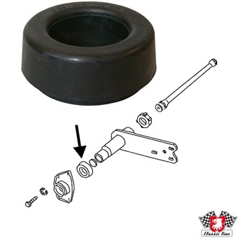 Volkswagen Beetle Classic Rubber Bush for Spring Plate, Outer, Left ...